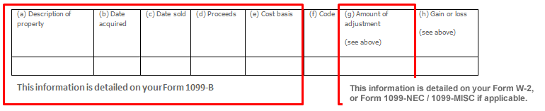 Understanding my US tax forms